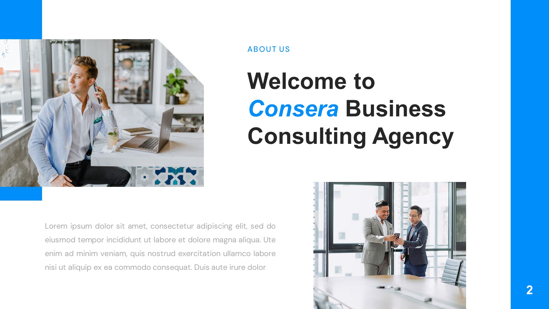 Consera – Business Consulting PowerPoint Template, Presentation Templates