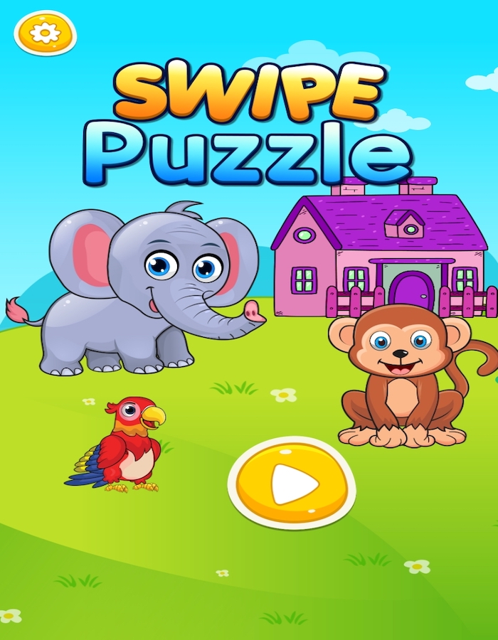 Swipe Puzzle Game For Kids + Ready For Publish + Android by SuperGameStudio