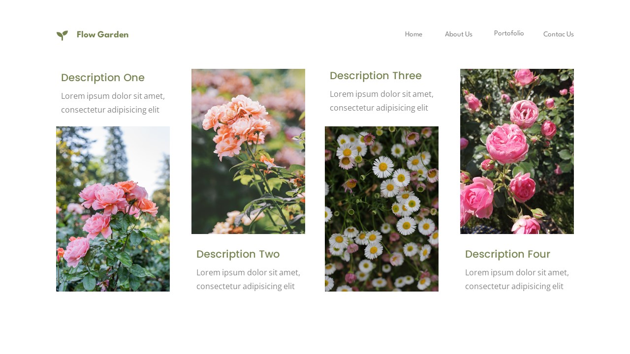 Flower Shop Google Slide by Hera_Studio | GraphicRiver