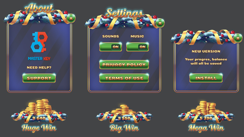 HTML Christmas Eve Slot Game by Master_Key | CodeCanyon