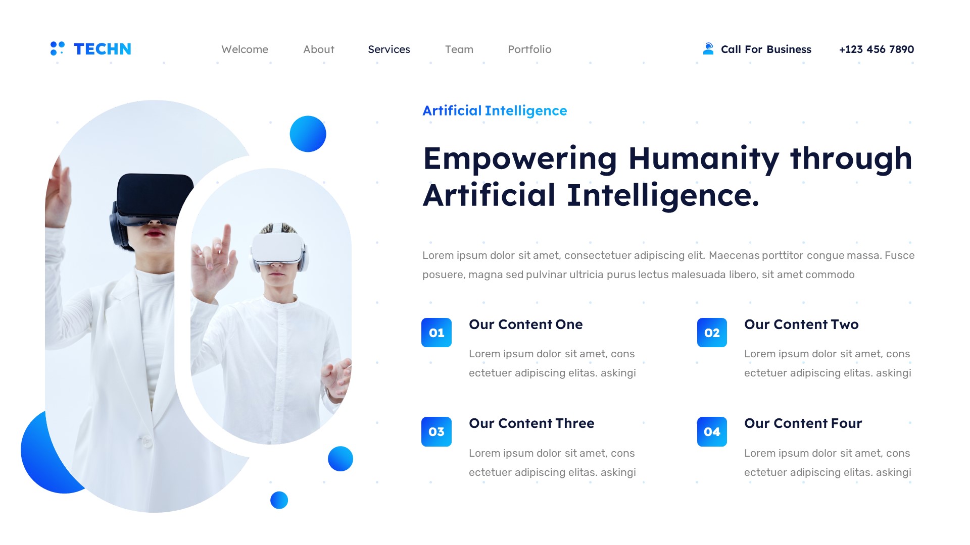 Techn - Artificial Intelligence Powerpoint Template, Presentation Templates