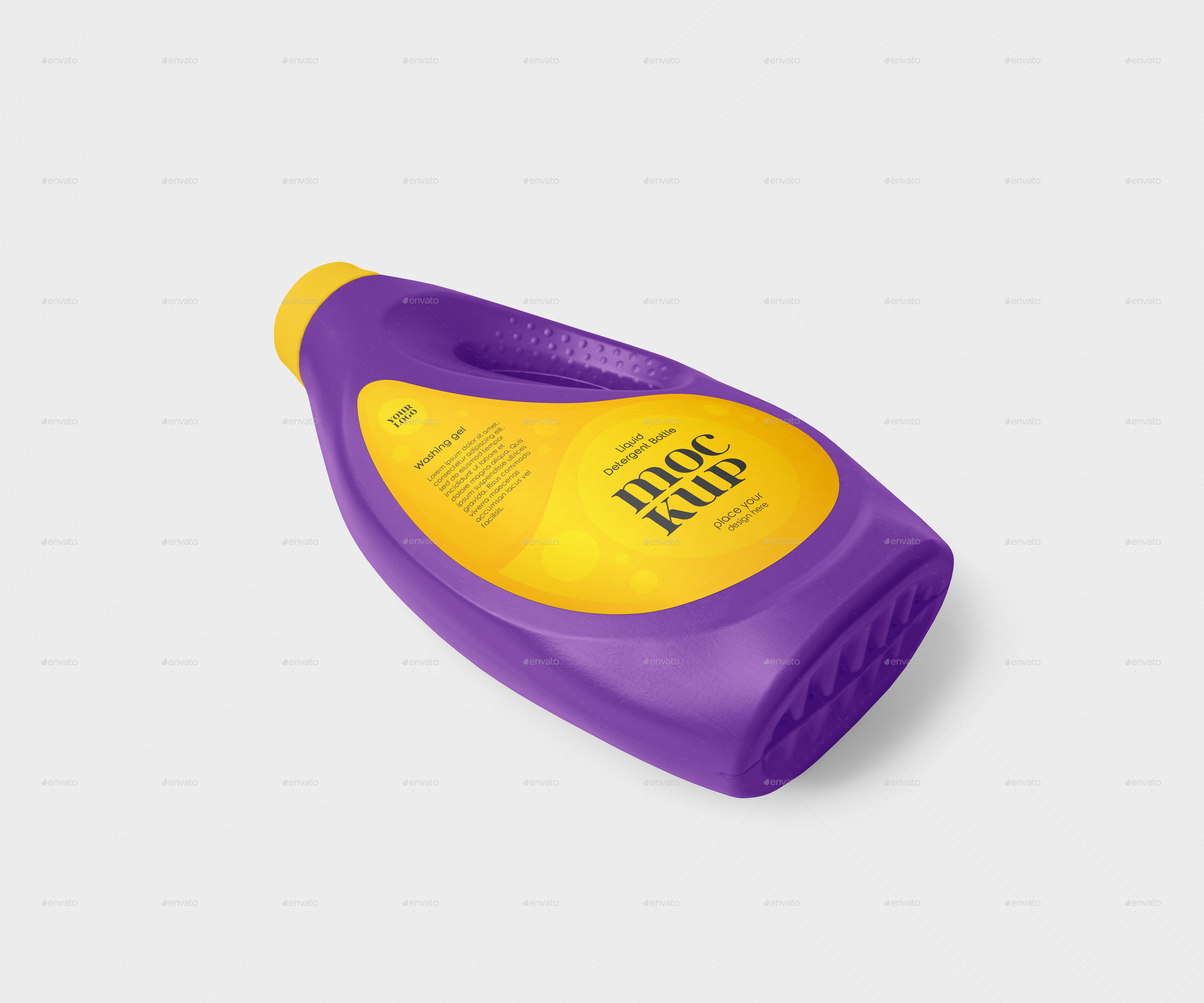 Liquid Detergent Bottle Mockup Set, Graphics | GraphicRiver