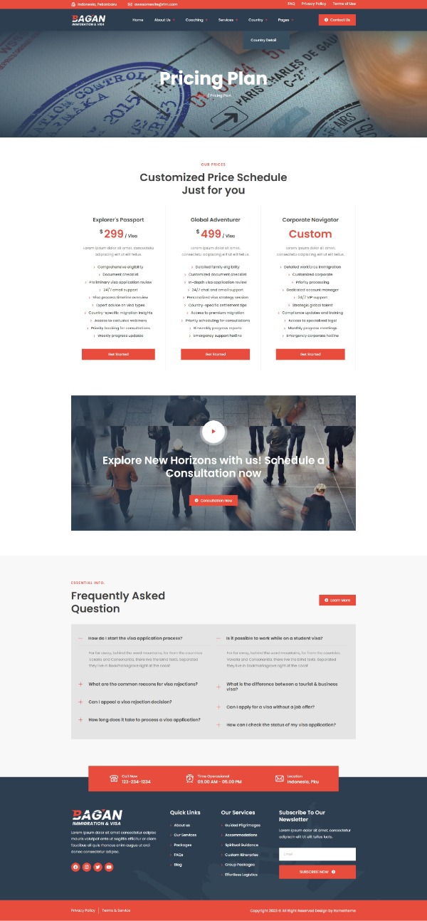 Bagan - Immigration & Visa Consulting Elementor Template Kit by Rometheme