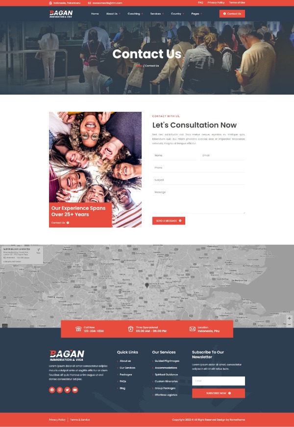 Bagan - Immigration & Visa Consulting Elementor Template Kit by Rometheme