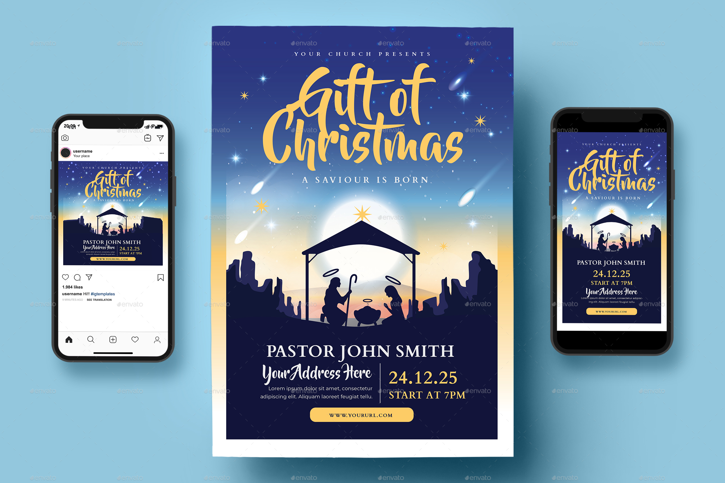 Nativity Flyer, Print Templates | GraphicRiver