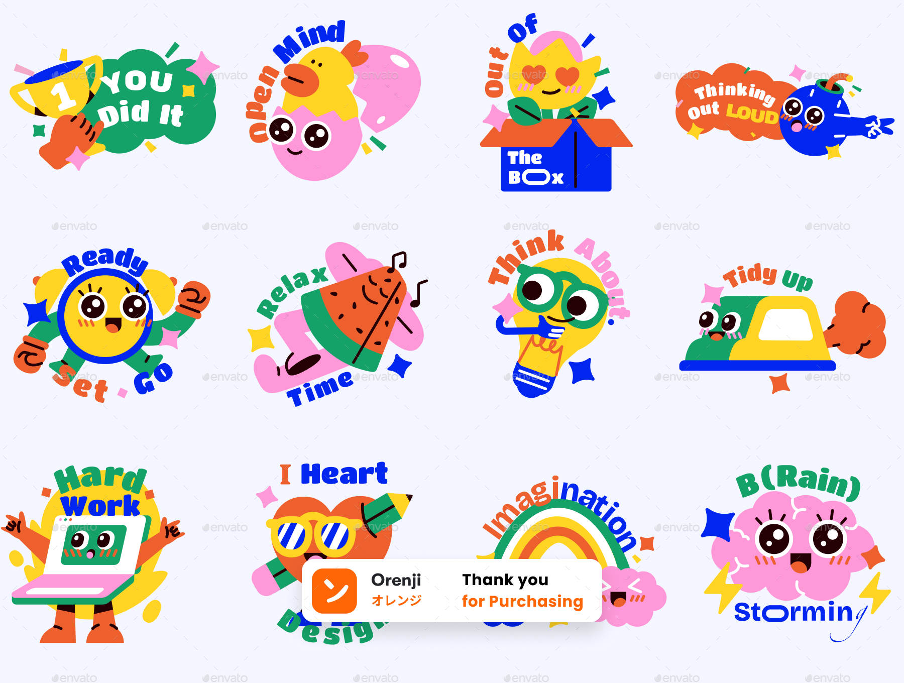 Creativity Sticker Illustration, Graphics | GraphicRiver