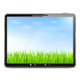 Tablet PC with Green Grass and Blue Sky by _human | GraphicRiver