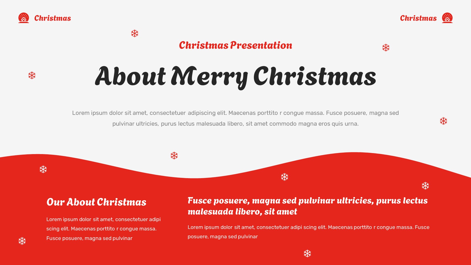 Merry Christmas Creative Powerpoint Template, Presentation Templates