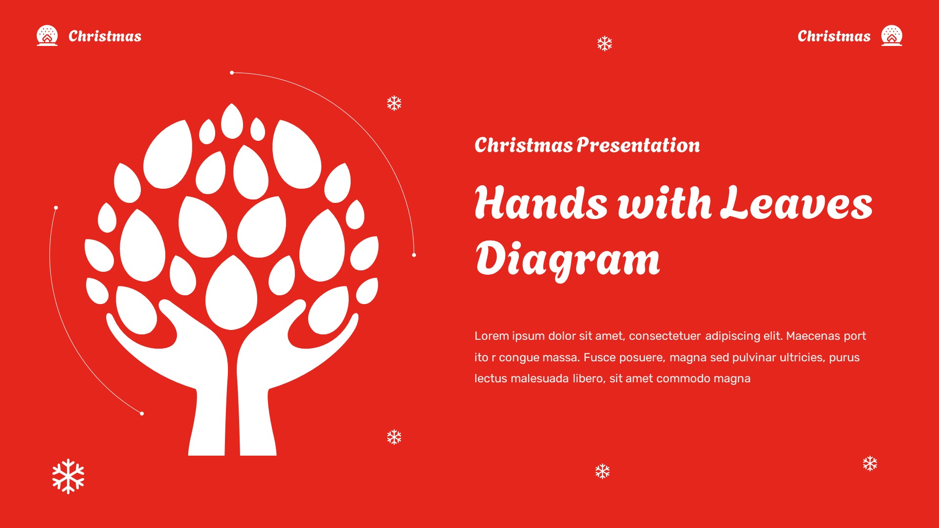 Merry Christmas Creative Google Slides Template, Presentation Templates