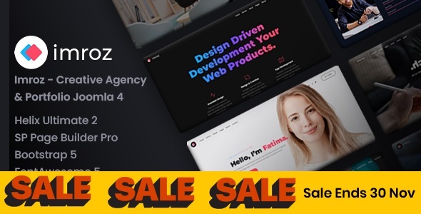 Imroz - Agency and Portfolio Joomla 4 Template by codelayers | ThemeForest