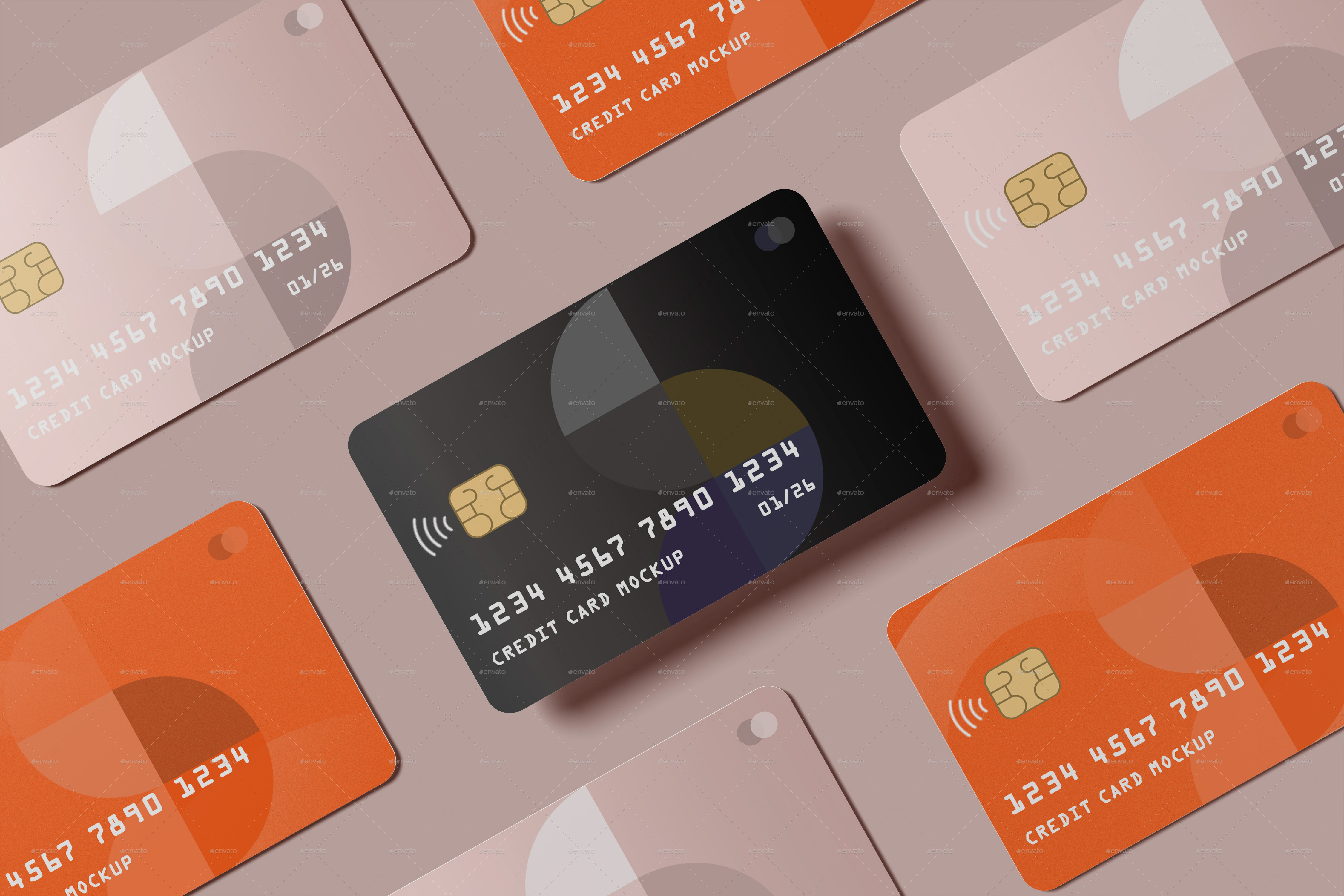 Credit & Debit Card Mockup Set, Graphics | GraphicRiver