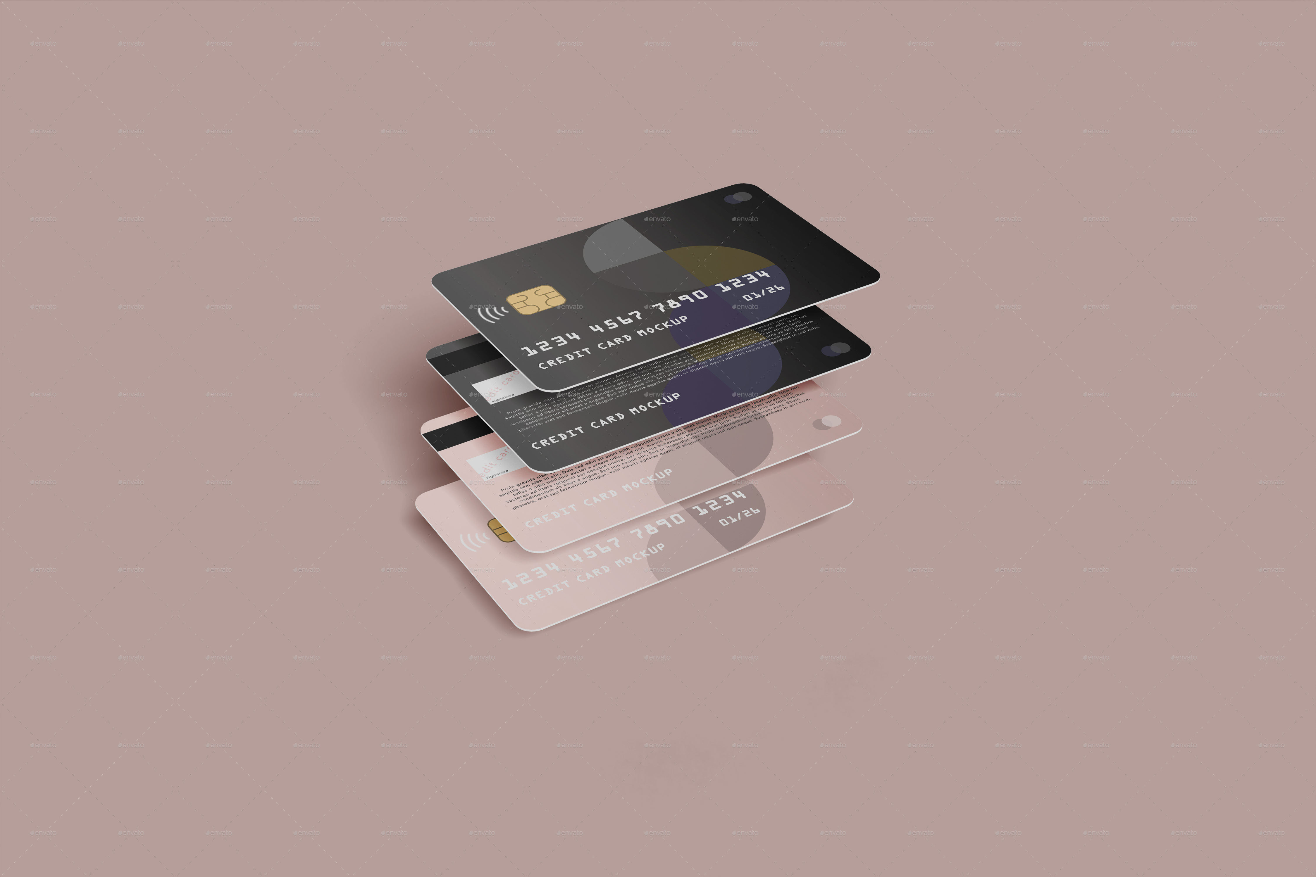 Credit & Debit Card Mockup Set, Graphics | GraphicRiver