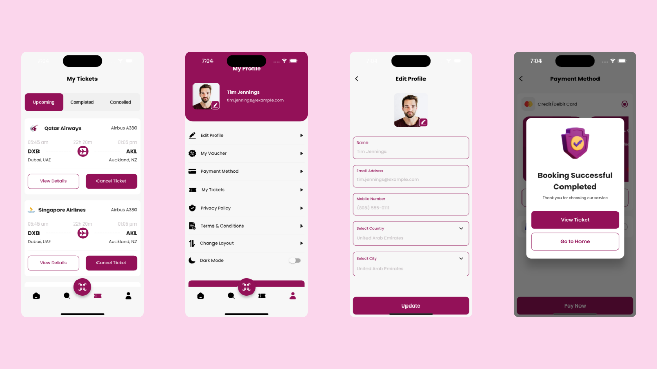 flybook -Flight Booking | Hotel Booking | Ticket Booking Flutter App ...