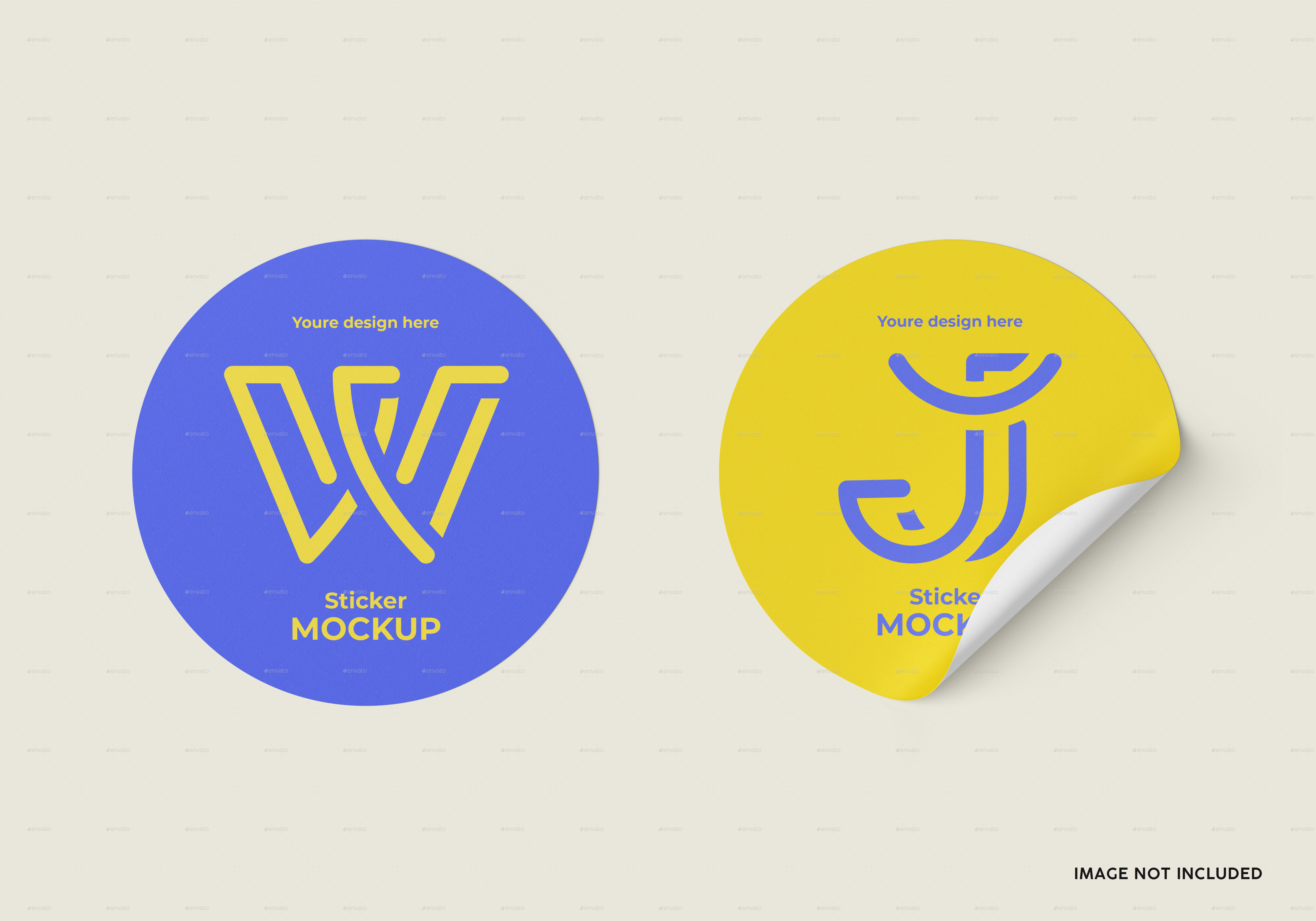 Stickers Mockup Set, Graphics | GraphicRiver