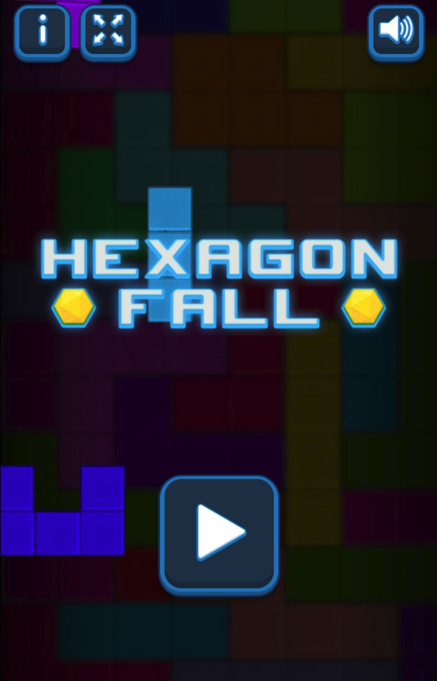Hexagon Fall - HTML5 Skill Game by codethislab | CodeCanyon