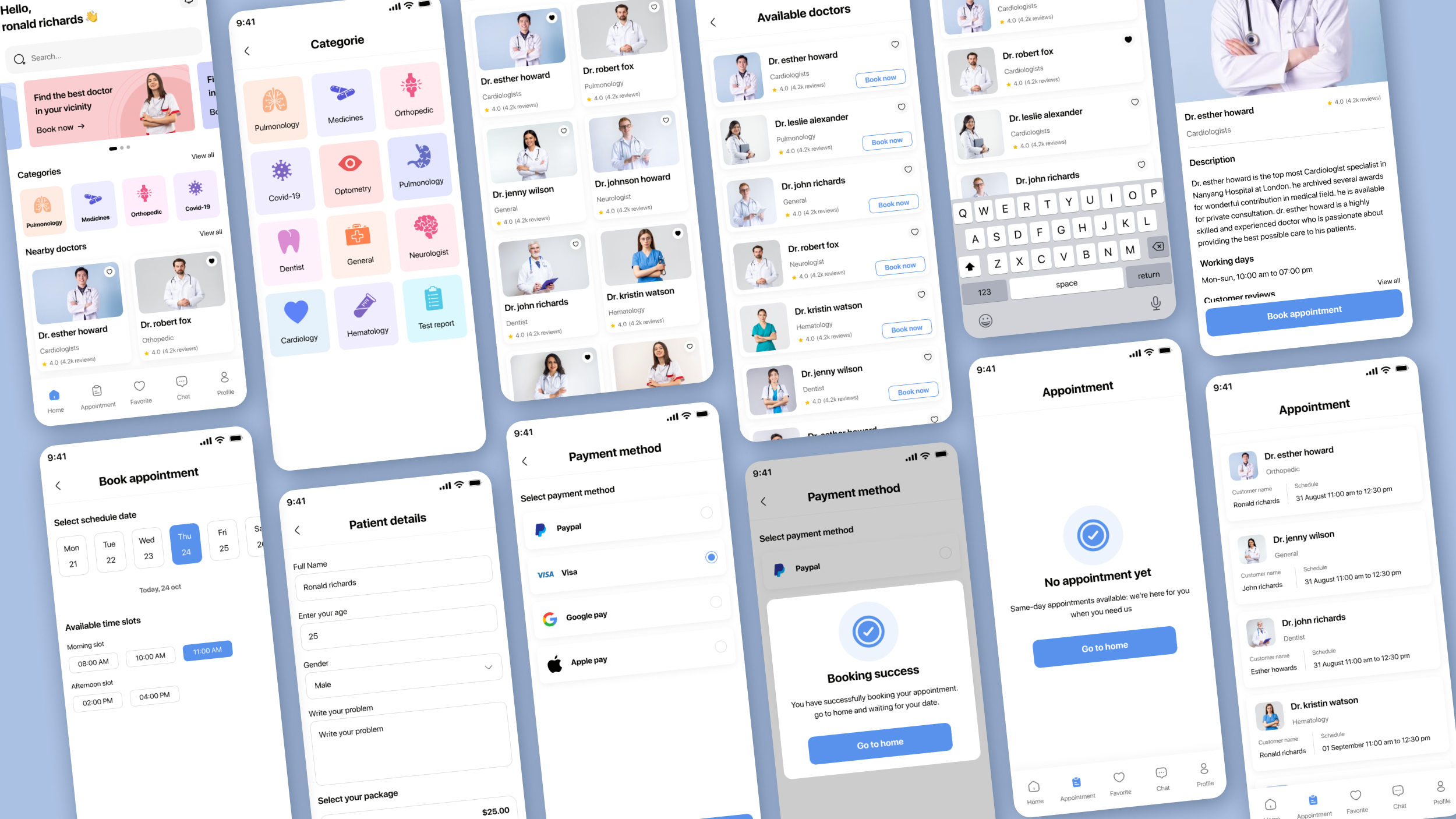 Medicare Pro template: Doctor Appointment booking app in Flutter ...