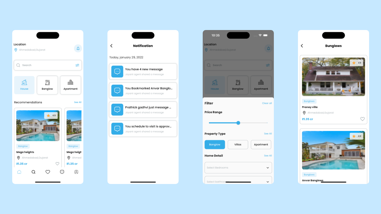 Property App - Real Estate | Property Booking Flutter App | Android ...