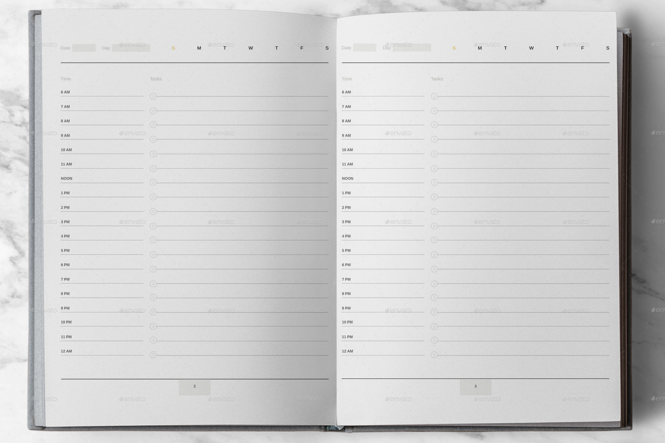 365 Daily Planner 2024 Template, Print Templates | GraphicRiver