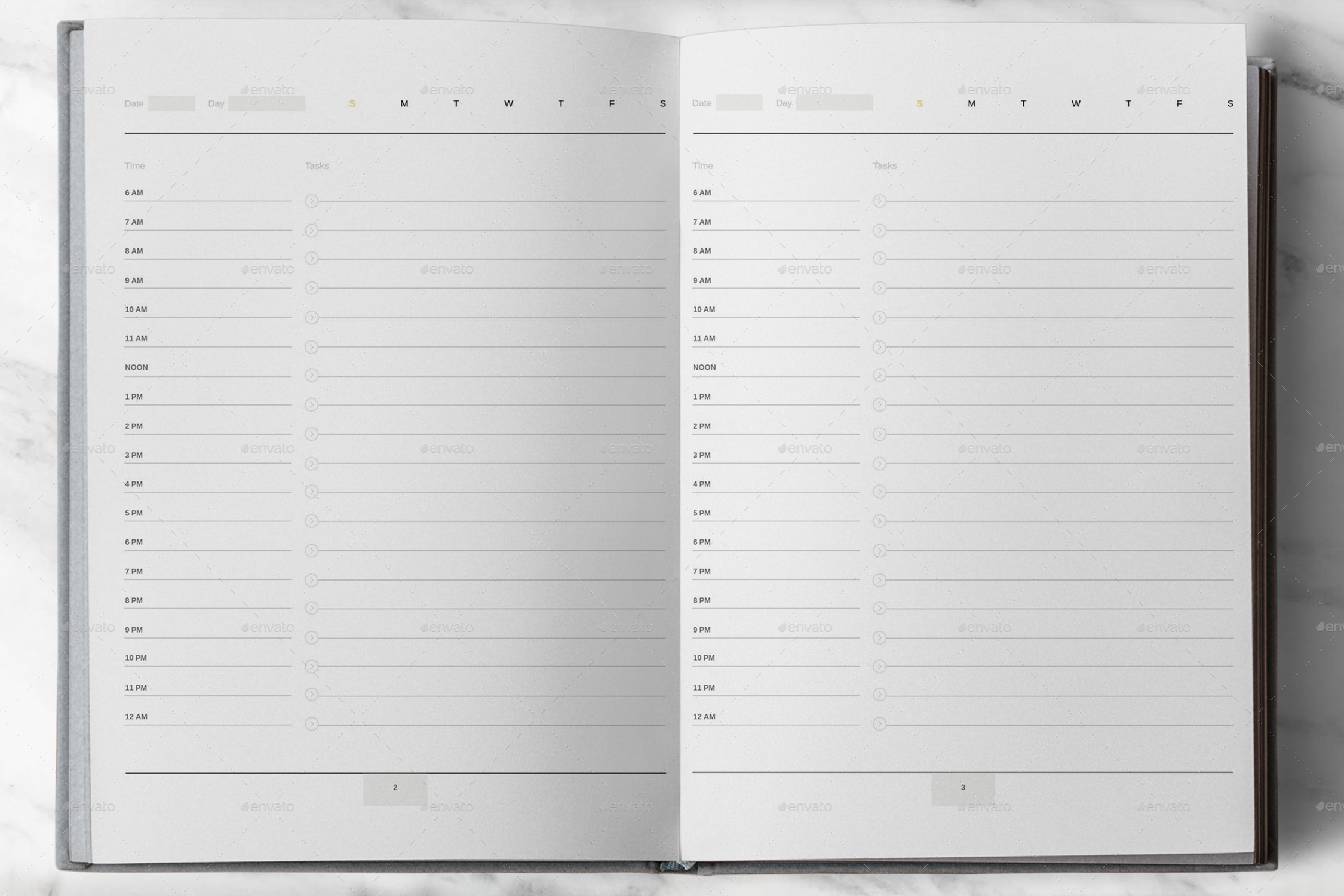 365 Daily Planner 2024 Template, Print Templates | GraphicRiver