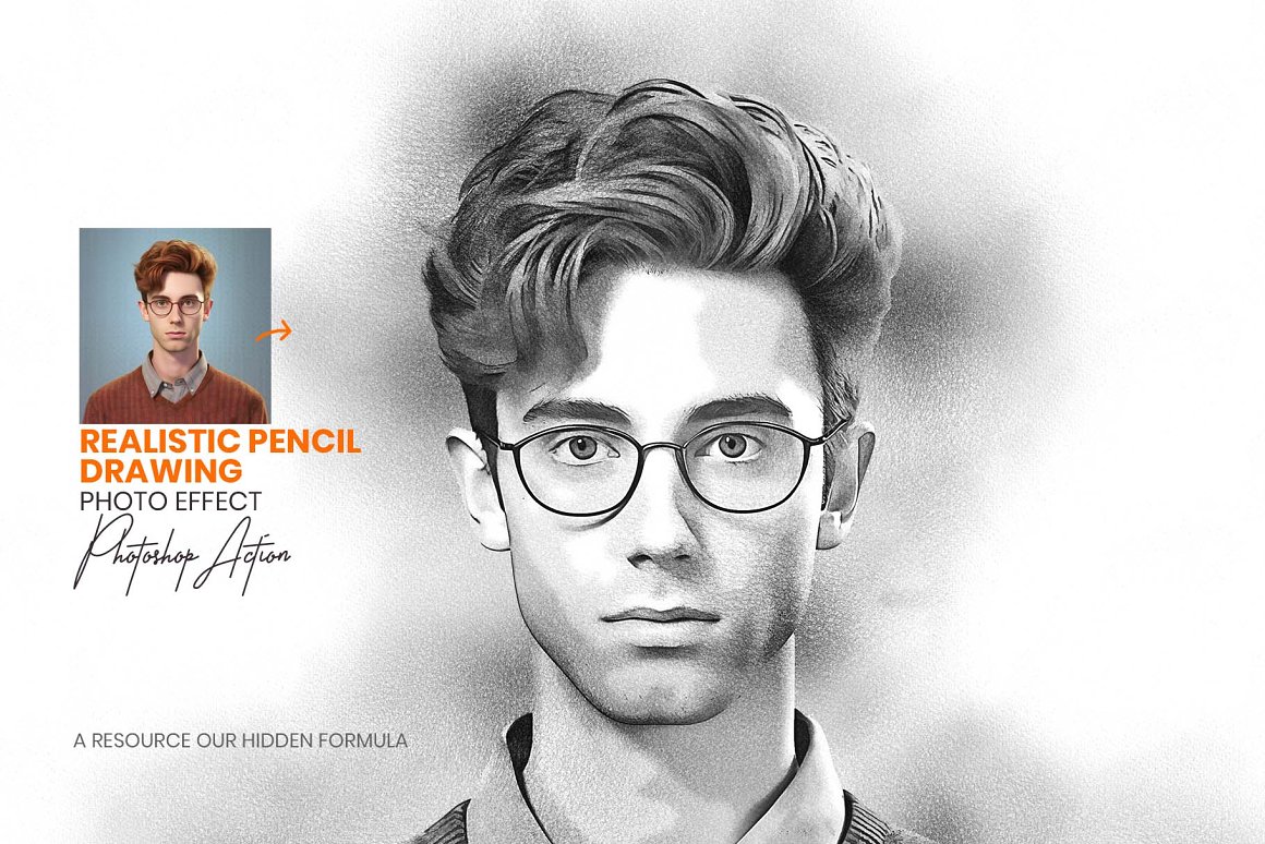 Realistic Pencil Drawing Action, Add-ons | GraphicRiver