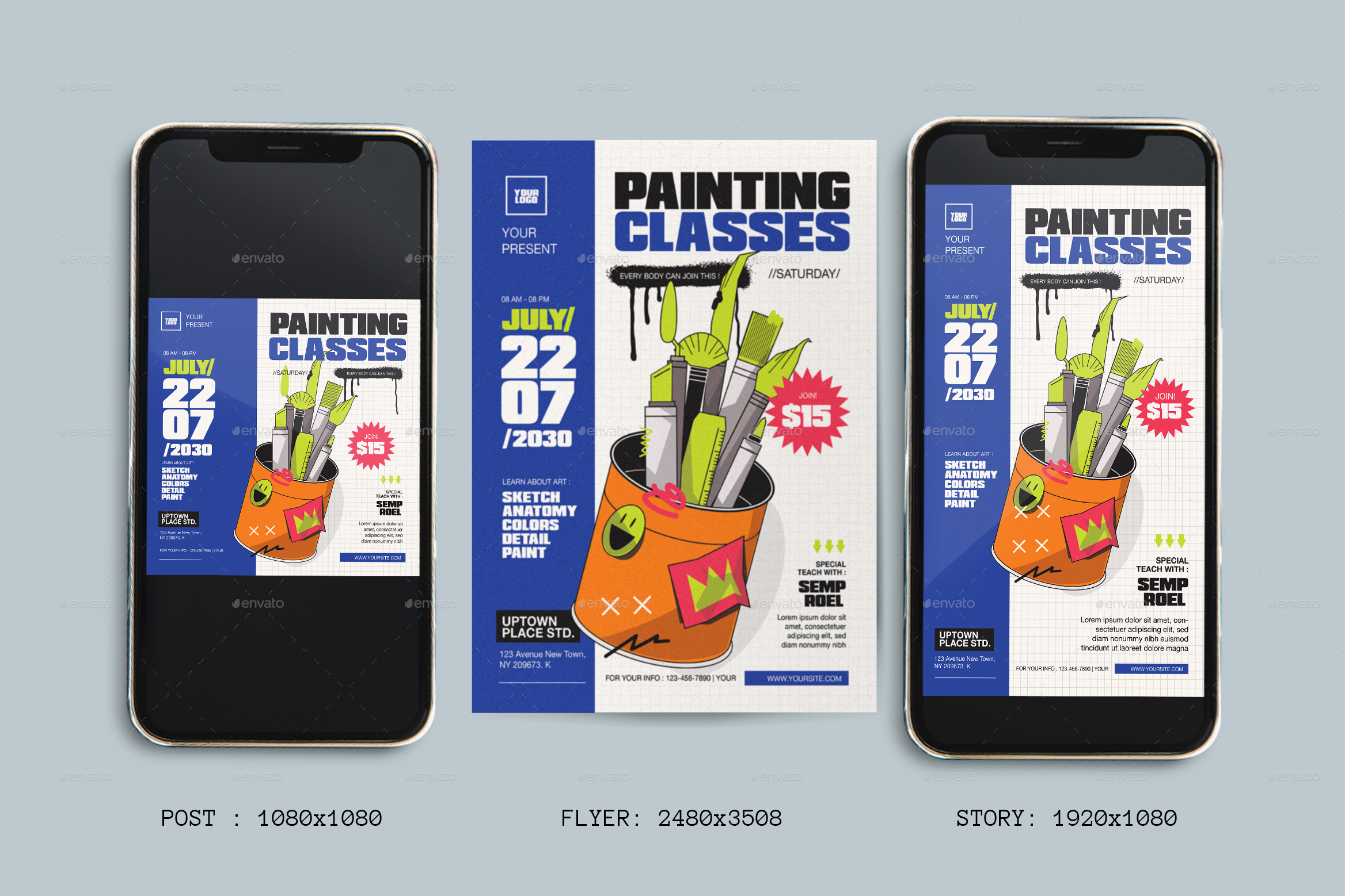 Art Class Flyer, Print Templates | GraphicRiver