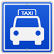 Taxi Blue Sign by zager | GraphicRiver