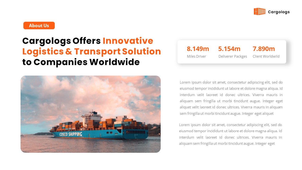 Cargologs - Logistics & Transport PowerPoint Template, Presentation ...