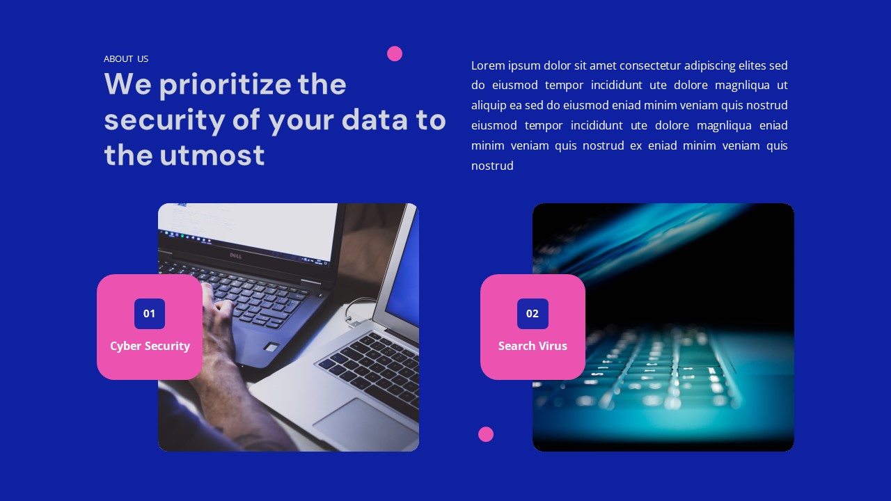 Securitas - Cyber Security PowerPoint Template, Presentation Templates
