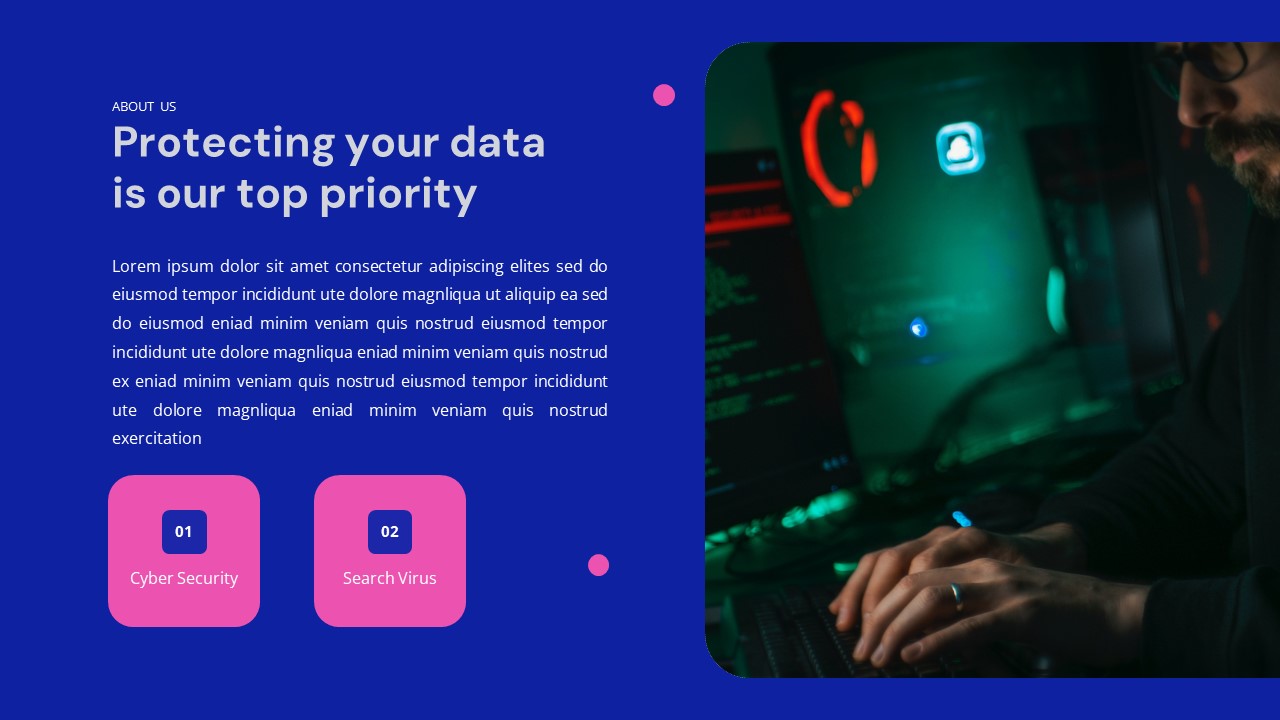 Securitas - Cyber Security Google Slides Template, Presentation Templates