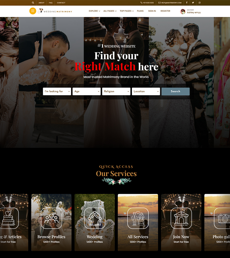 Matrimo | Wedding HTML5 Template by rn53themes | ThemeForest