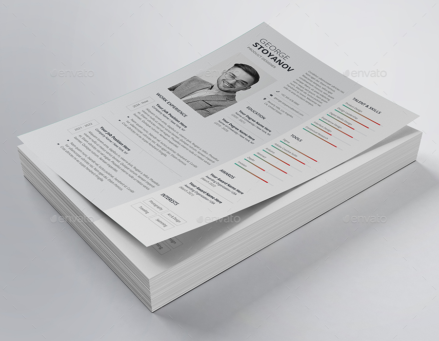 Modern Resume/CV, Print Templates | GraphicRiver