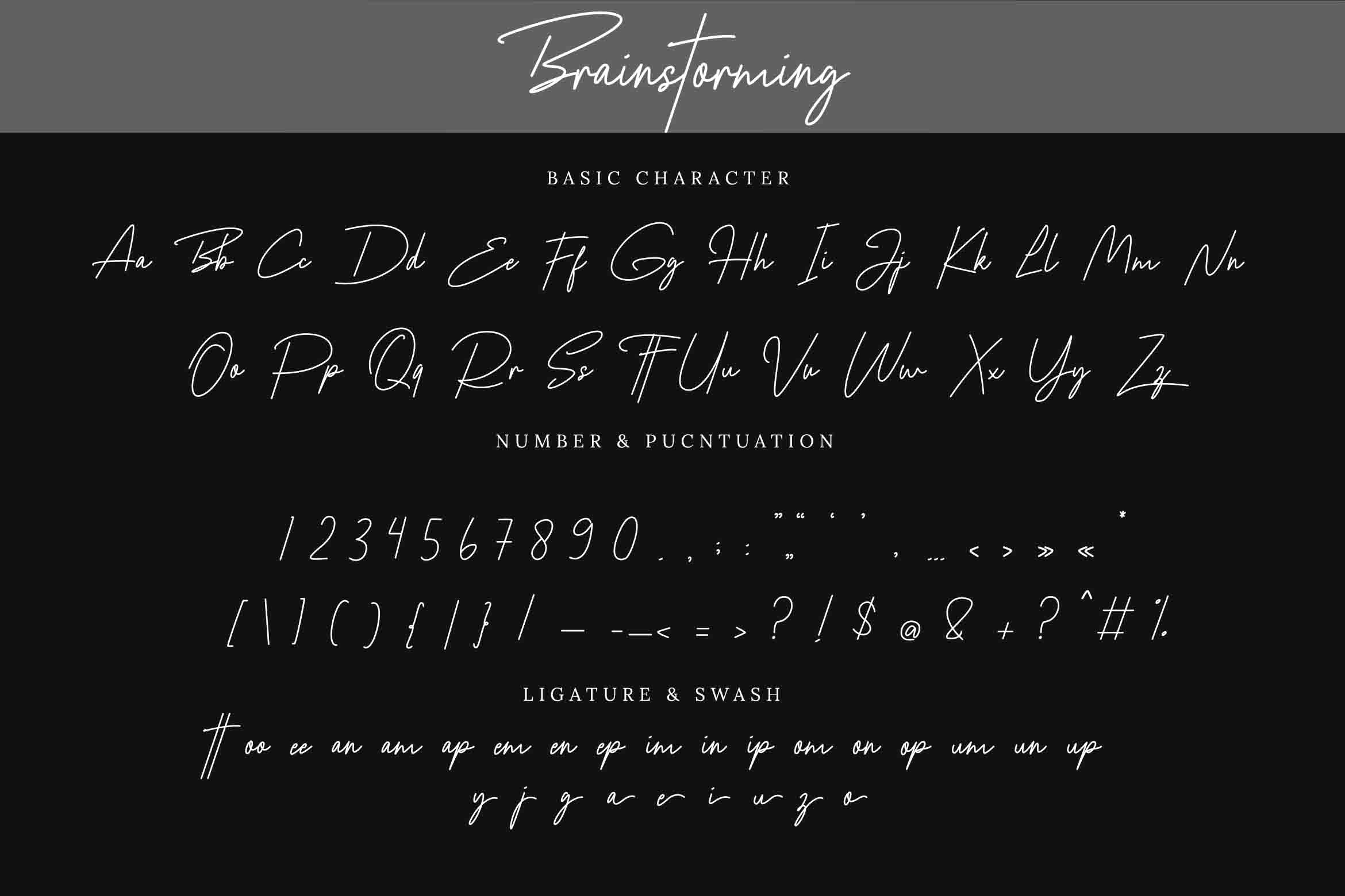 Brainstorming - siganture font, Fonts | GraphicRiver