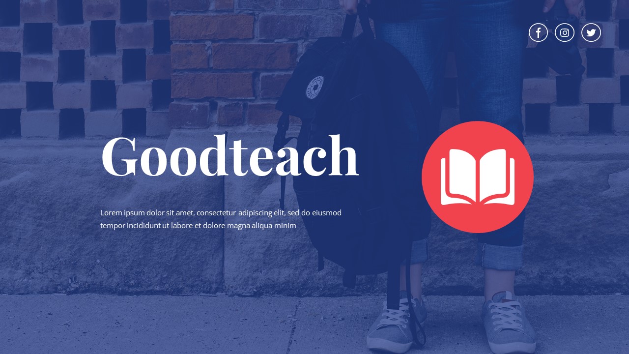 Goodteach - Modern Education Powerpoint Template, Presentation Templates