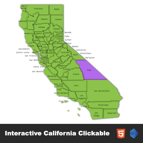Interactive California Clickable MAP by freelancertajulrasel | CodeCanyon