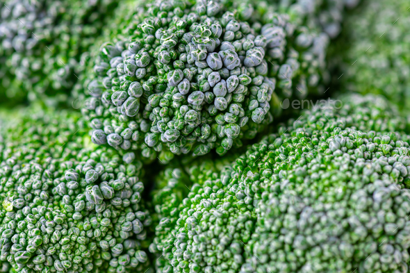 Pattern of broccoli. Macro photo green broccoli texture. Fresh green ...