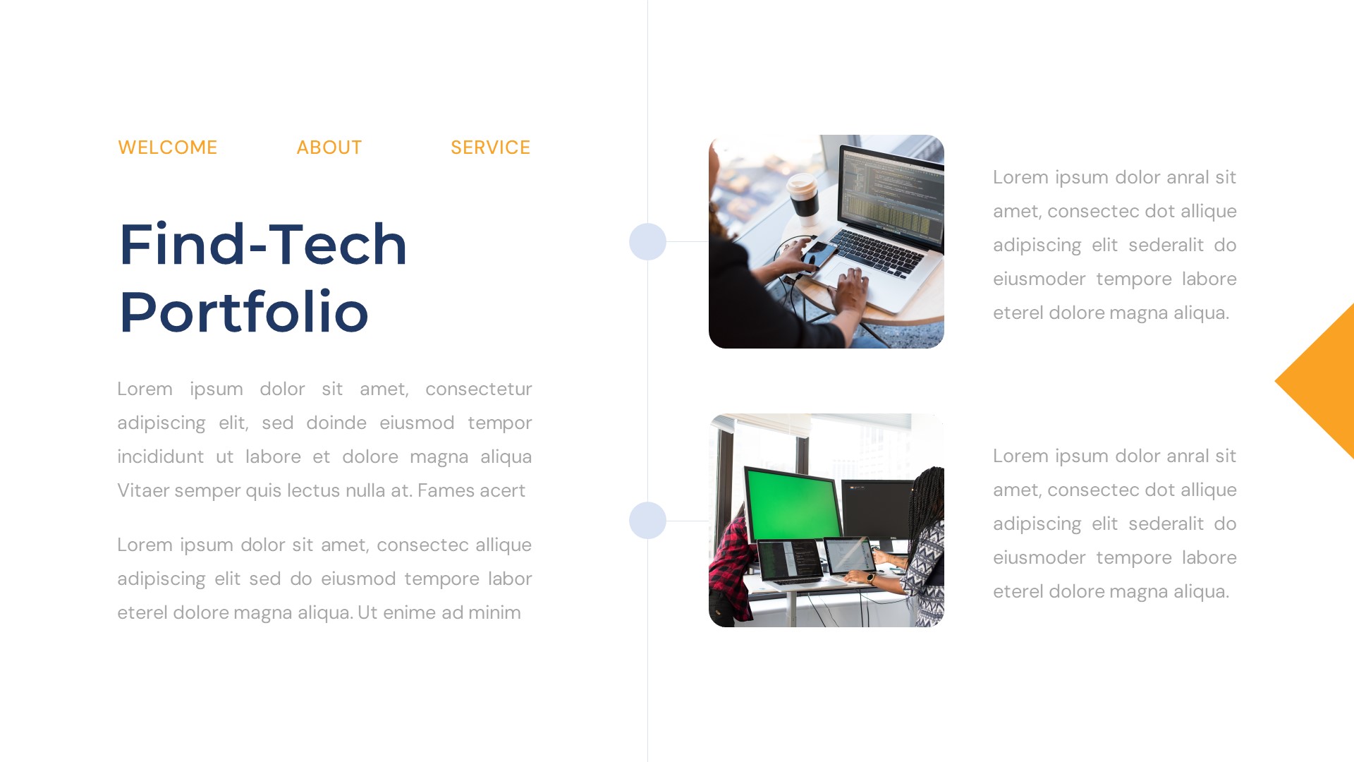 Find-Tech - Technology Google Slides Template, Presentation Templates