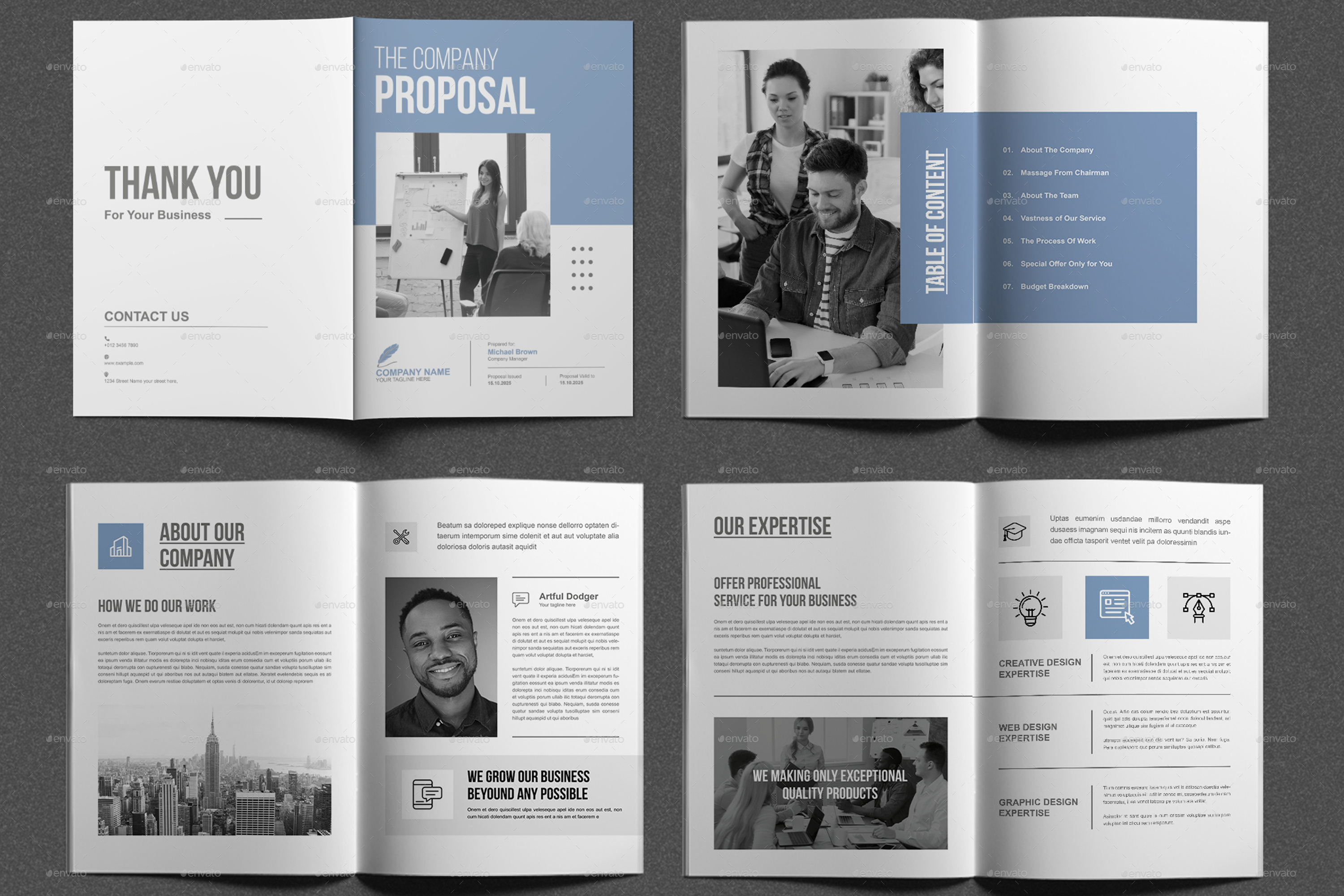 Company Proposal Layout, Print Templates | GraphicRiver