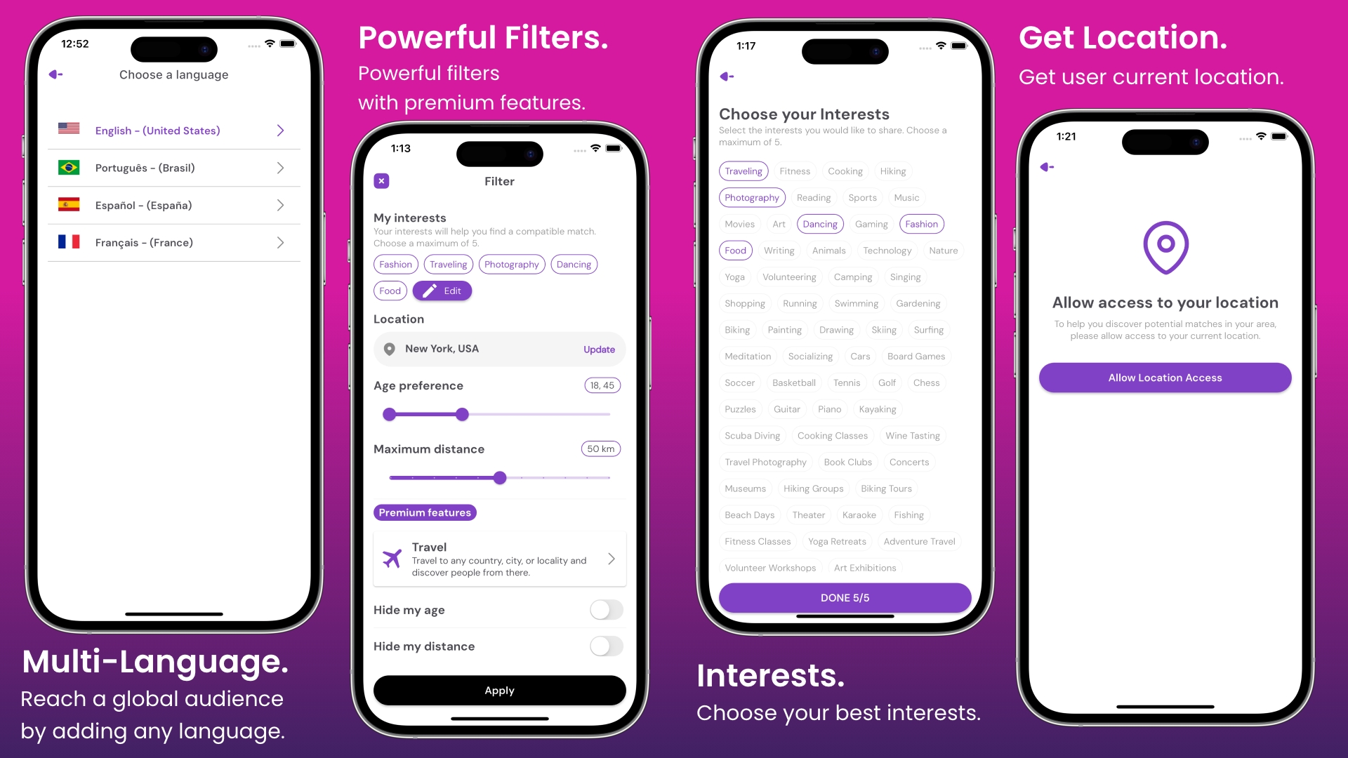 Flutter Video Dating App: Short-form profile videos | TikTok-like | Full App by AmericoBila