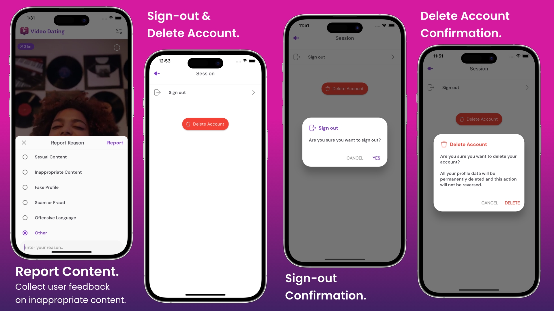Flutter Video Dating App: Short-form profile videos | TikTok-like ...