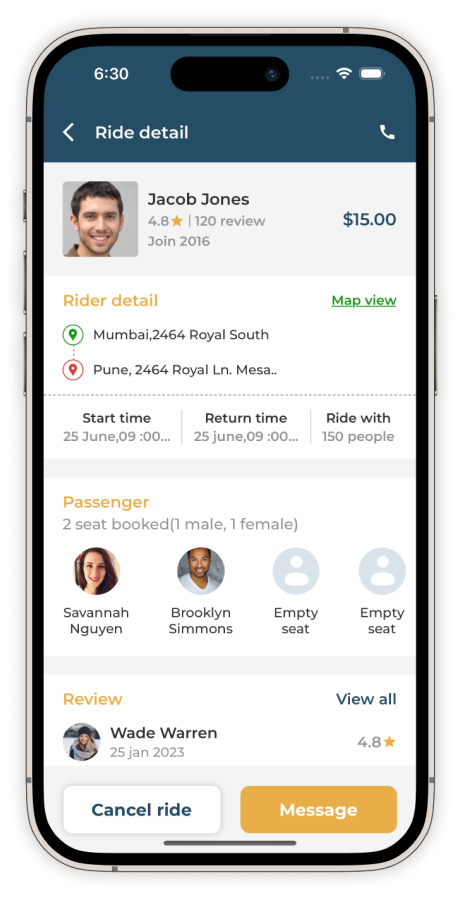Carpooling App | Bike Pooling App | Ride Sharing App | Car sharing App | React Native CLI ...