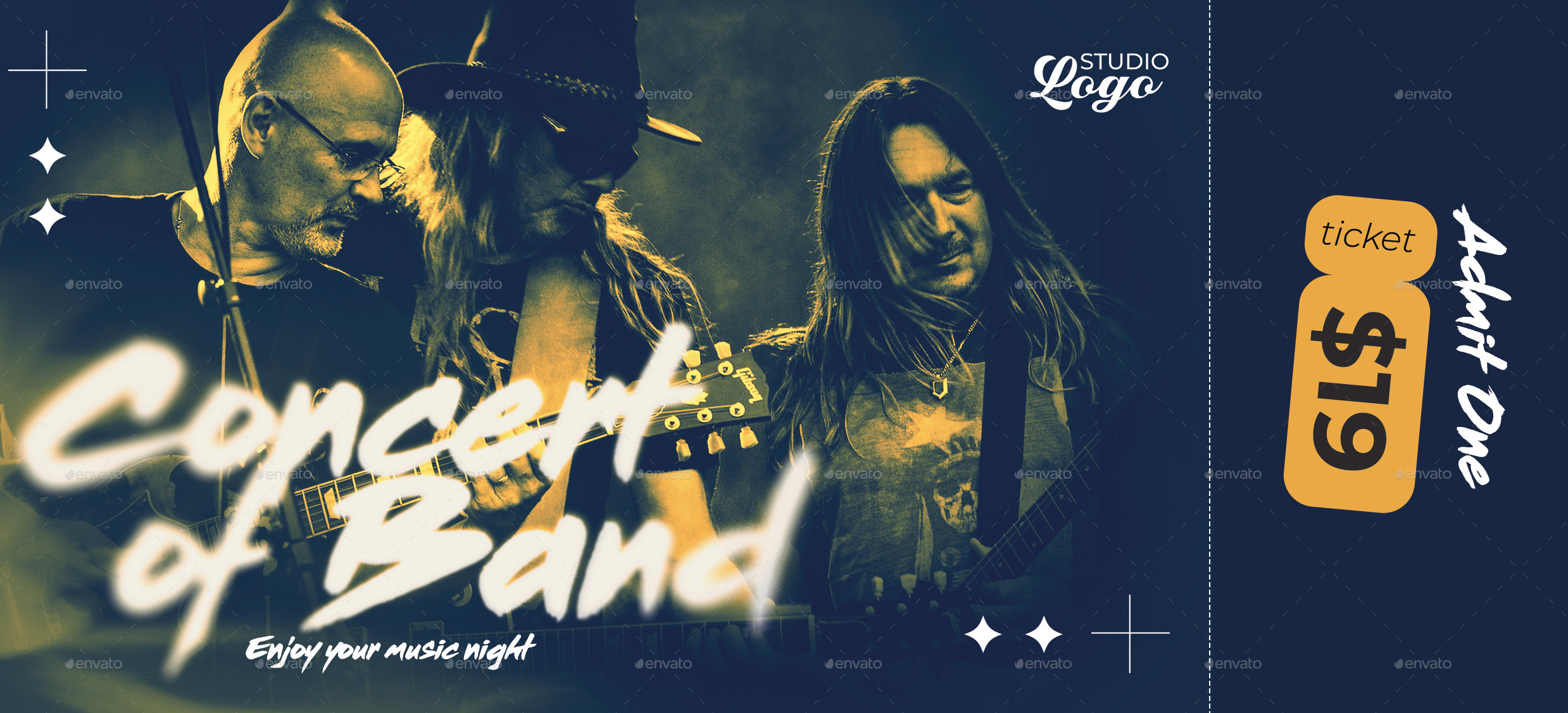 Music Ticket, Print Templates | GraphicRiver