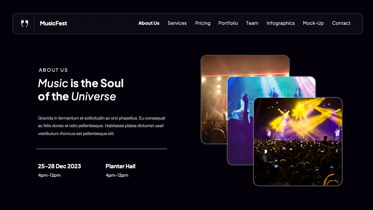 MusicFest - Music Event PowerPoint Template, Presentation Templates