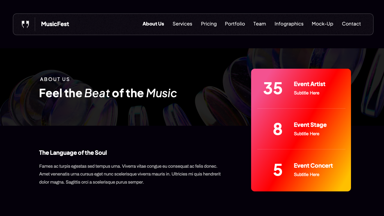 MusicFest - Music Event PowerPoint Template, Presentation Templates