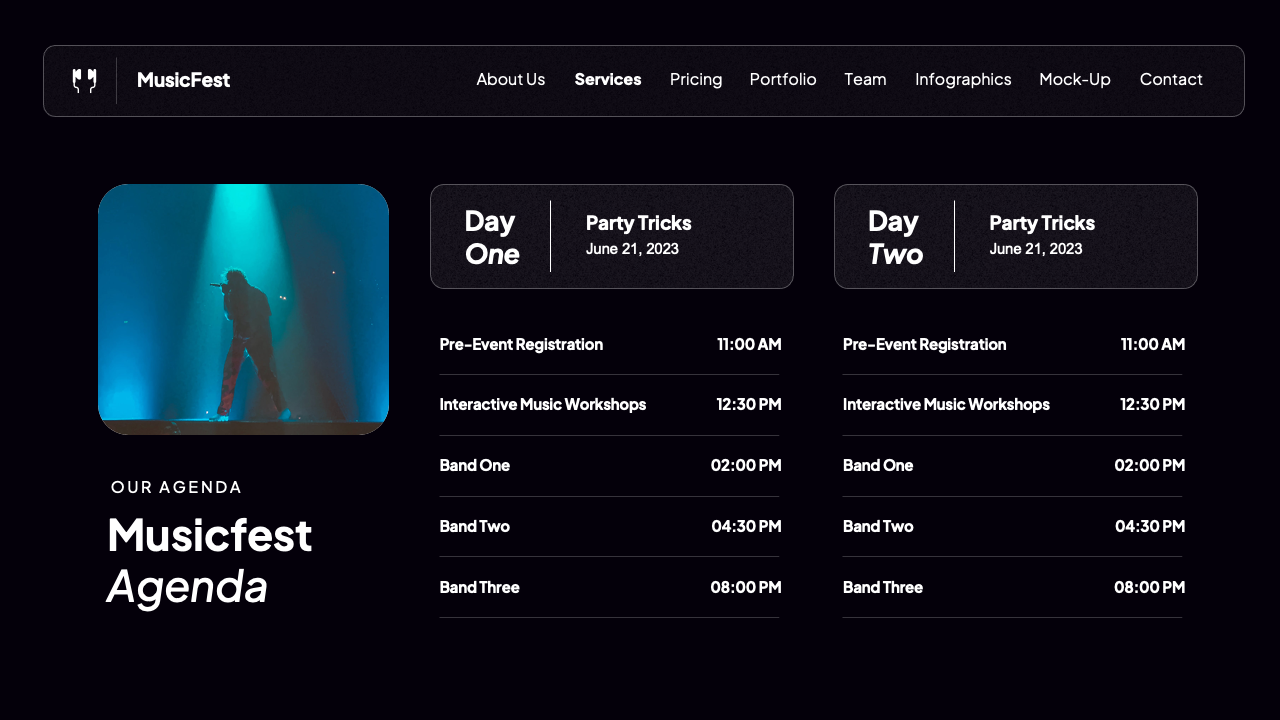 MusicFest - Music Event PowerPoint Template, Presentation Templates