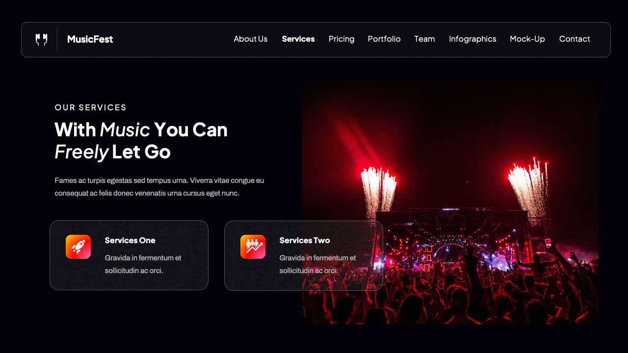 MusicFest - Music Event PowerPoint Template, Presentation Templates