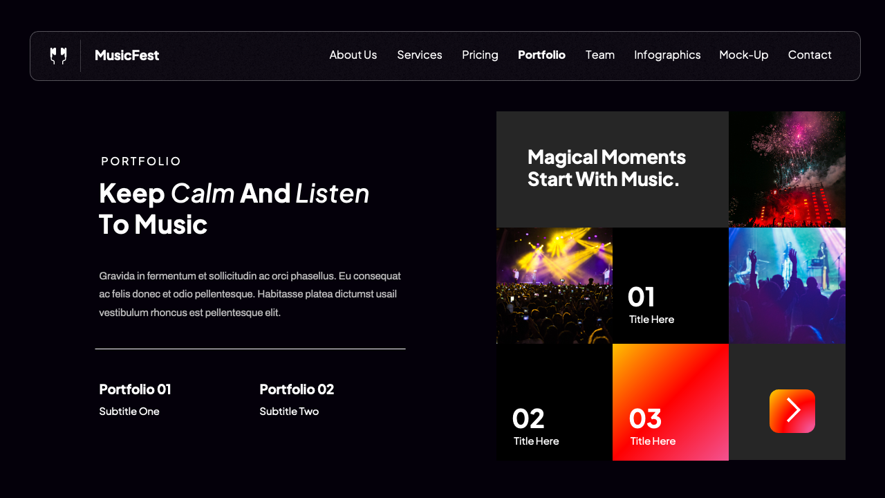 MusicFest - Music Event PowerPoint Template, Presentation Templates