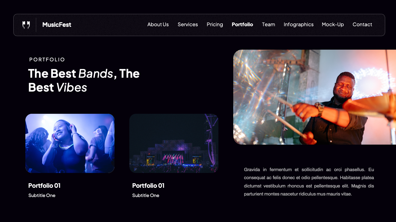 MusicFest - Music Event PowerPoint Template, Presentation Templates