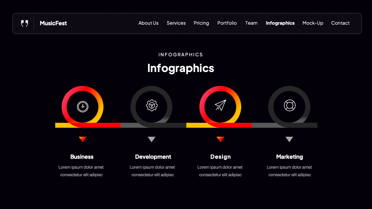 MusicFest - Music Event PowerPoint Template, Presentation Templates