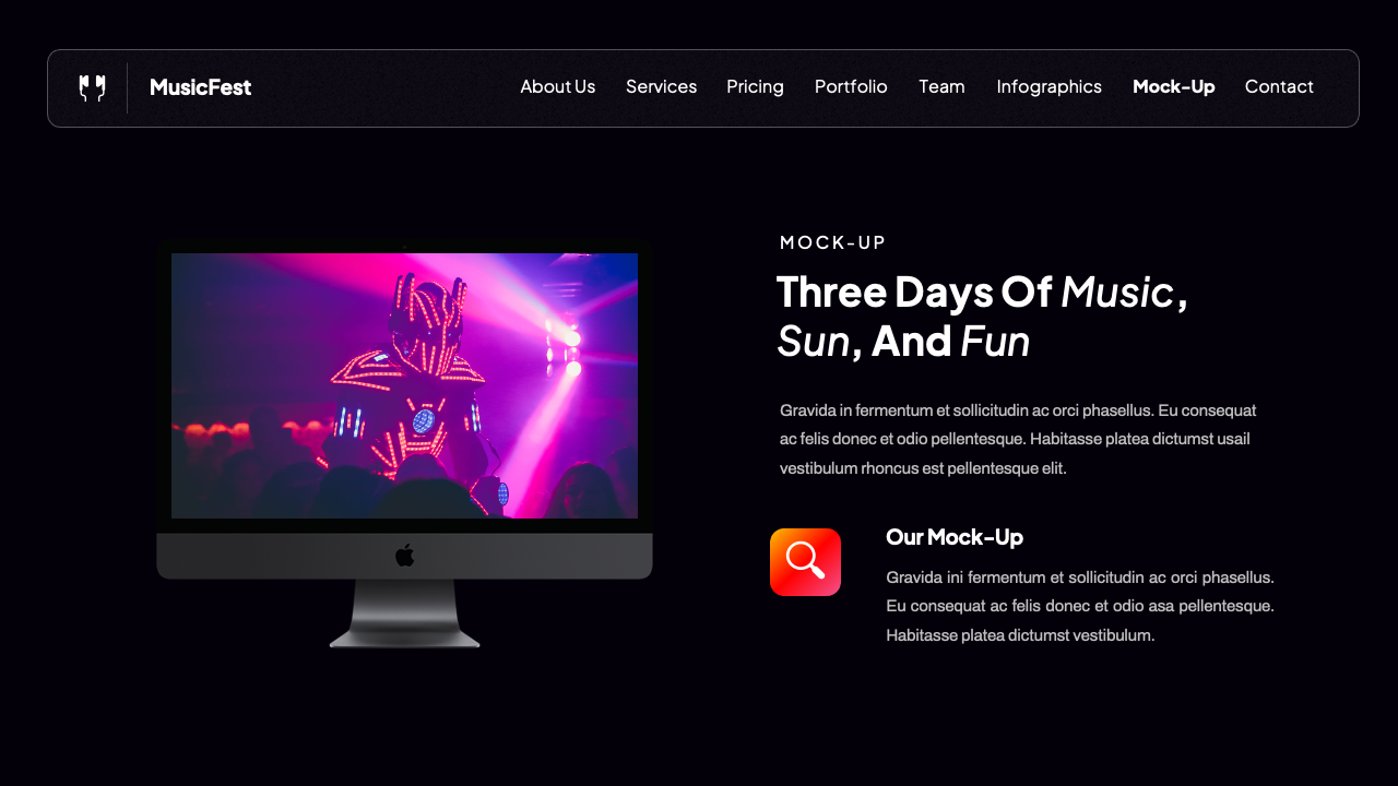 MusicFest - Music Event PowerPoint Template, Presentation Templates