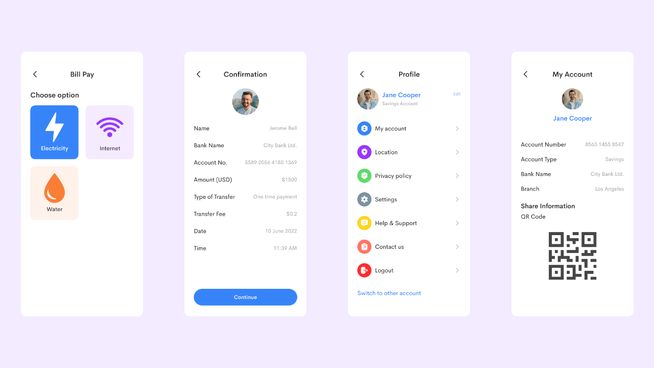 FenTouch App - Wallet Finance | Online Banking Flutter App | Android | iOS Mobile App Template ...